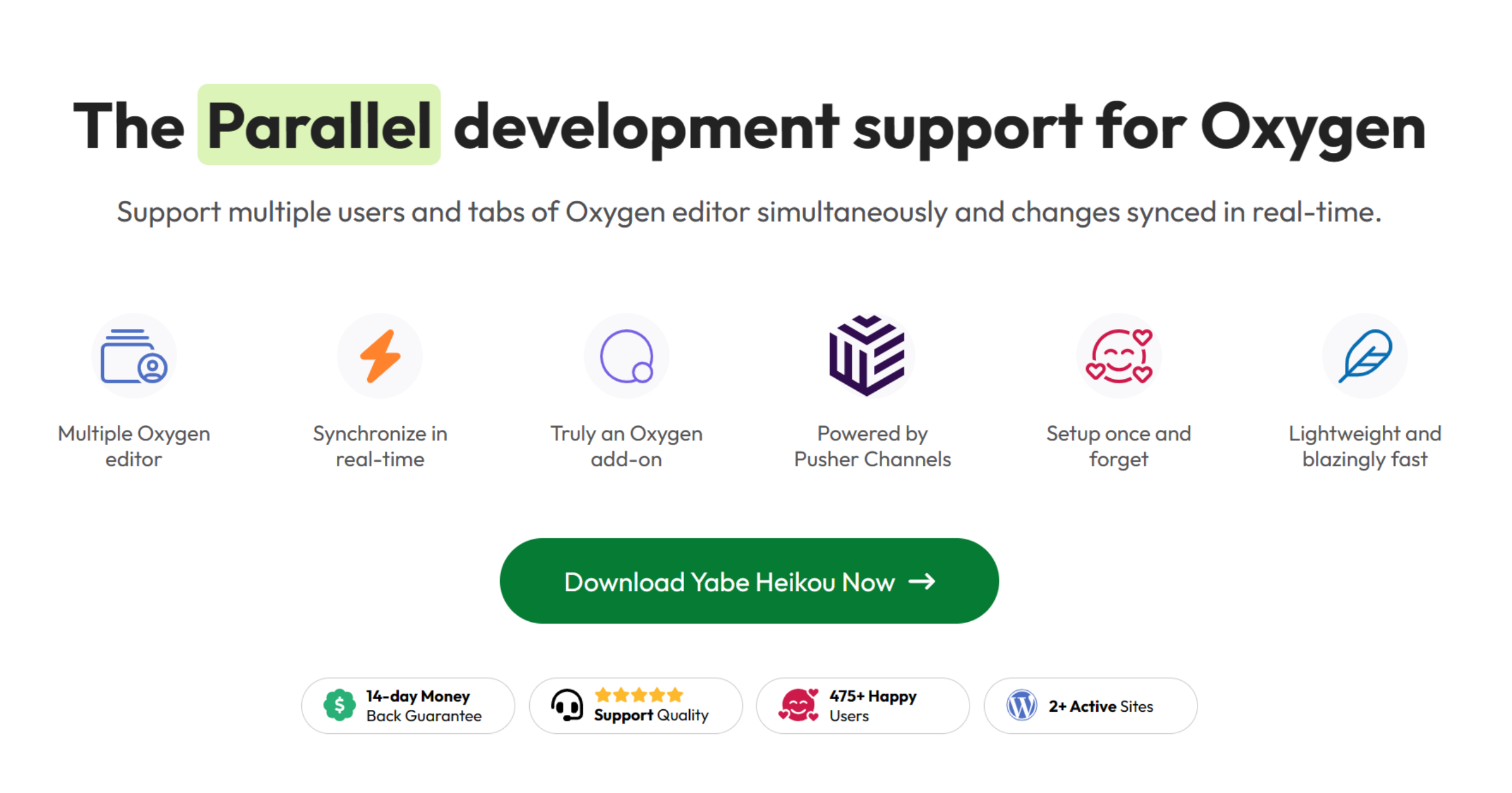 The Parallel development support for Oxygen — Yabe Heikou